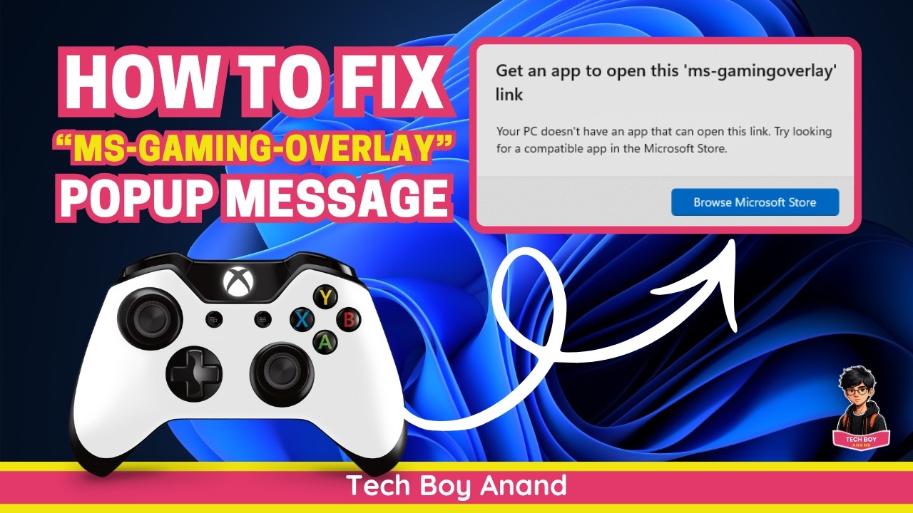 Fix “ms-gaming-overlay” Popup Message on Windows 11 | Easy Registry ...