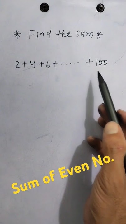 Sum of Even numbers Short Tricks #shorts #maths #mathshortcut #ssc #ssccgl #sscgd - YouTube