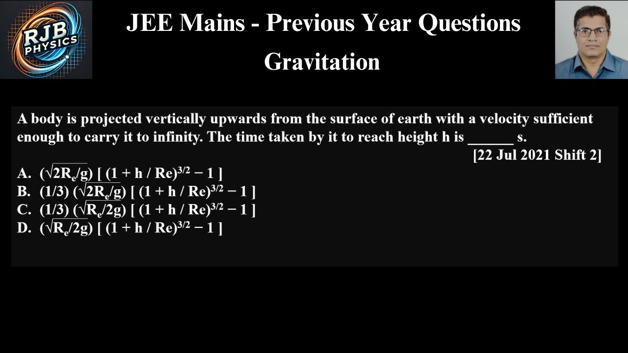 A body is projected vertically upwards from the surface of earth with a ...