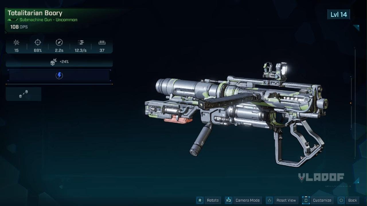 Borderlands 4 Vladof Totalitarian Boory Submachine Gun Review Gameplay ...