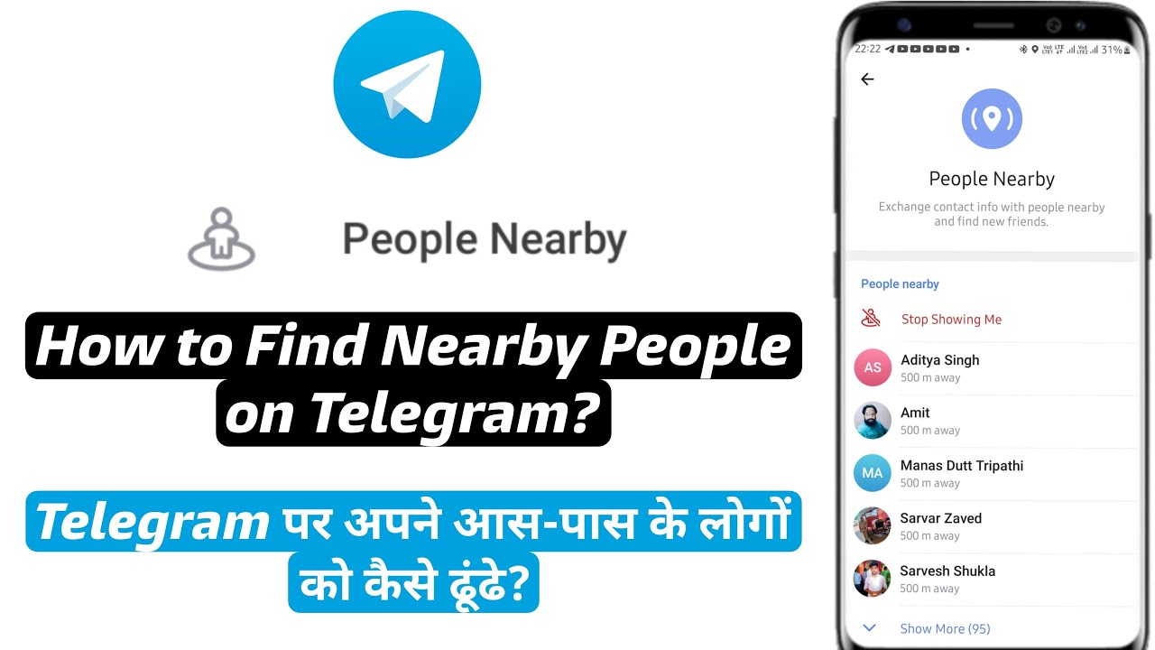 How to Find Nearby People on Telegram | Telegram par paas ke logon ko ...