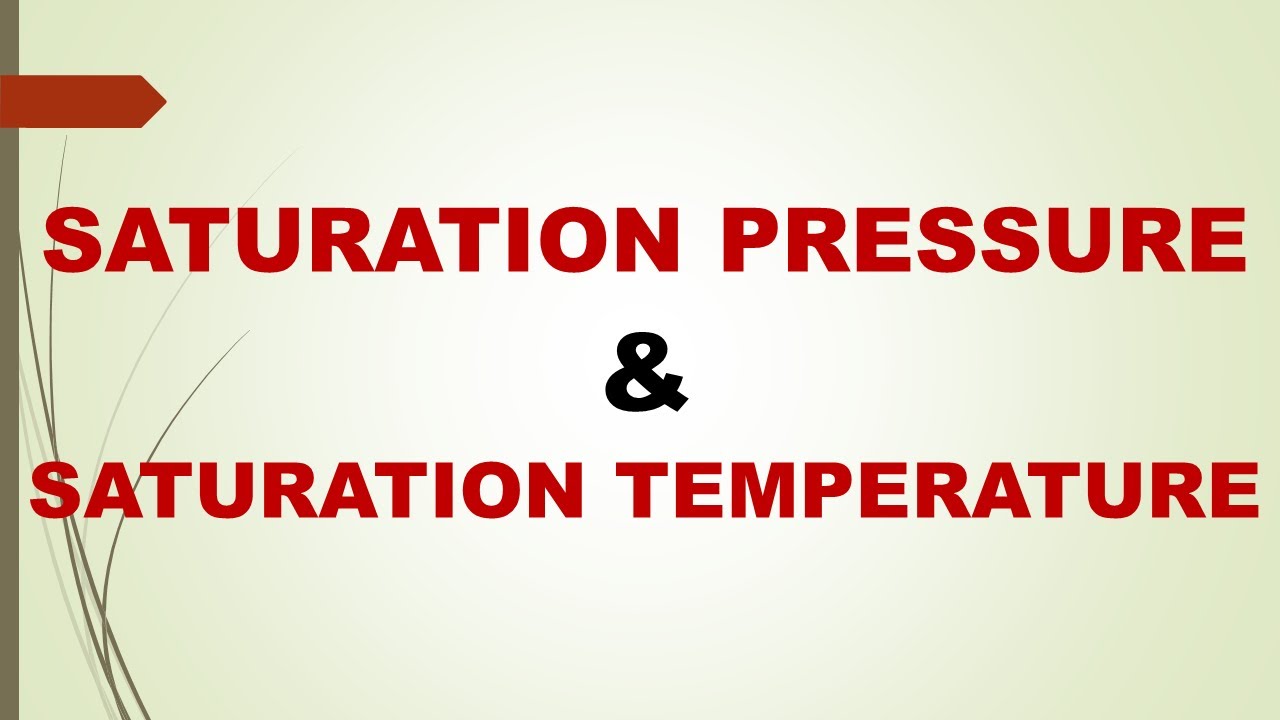 3. Saturation Temperature and Saturation Pressure in Hindi in Urdu ...