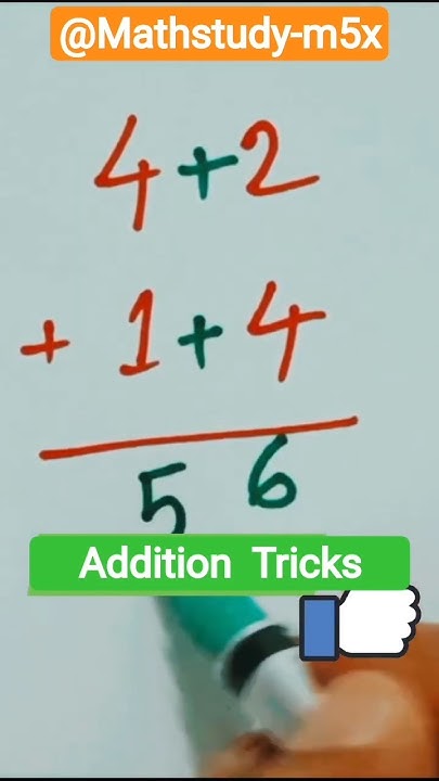 Addition Tricks .#addition #mathstricks #maths #mathematics - YouTube