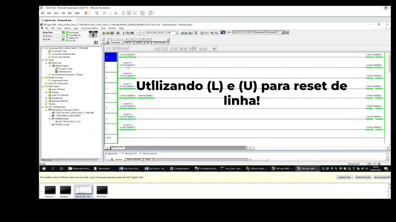 Introdução ao ControlLogix 5000 Linguagem Ladder - YouTube