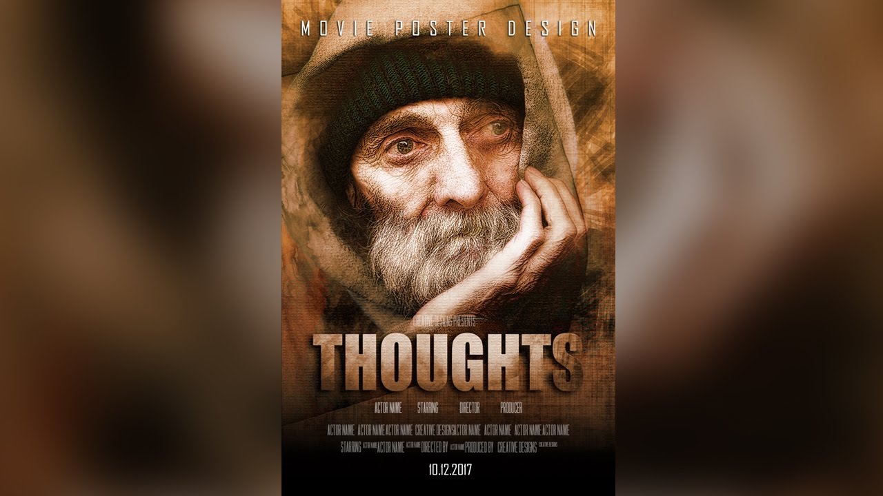 Adobe Photoshop : Movie Poster Design Tutorial - YouTube