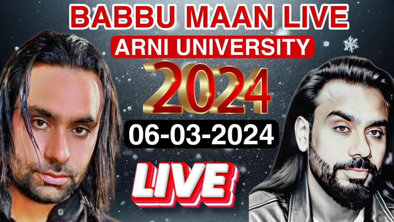 BABBU MAAN LIVE | BABBU MAAN LIVE ARNI UNIVERSITY PATHANKOT | BABBU ...