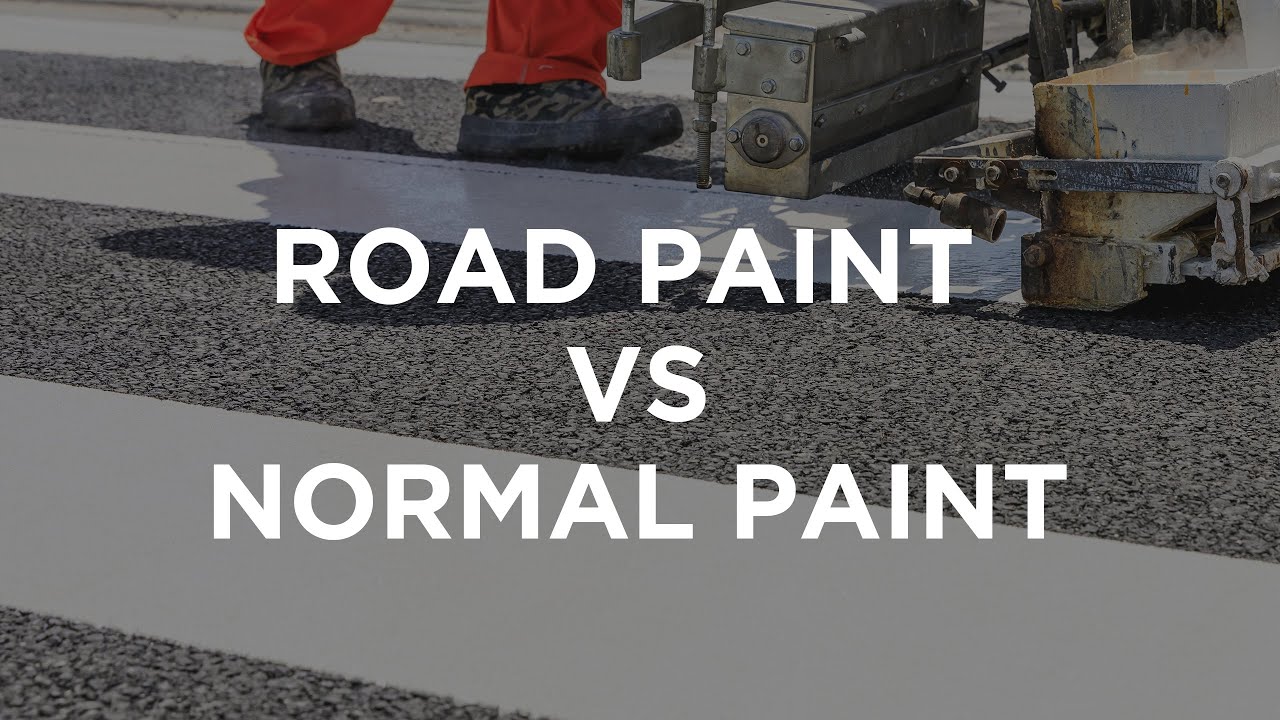 ROAD PAINT VS NORMAL PAINT - YouTube
