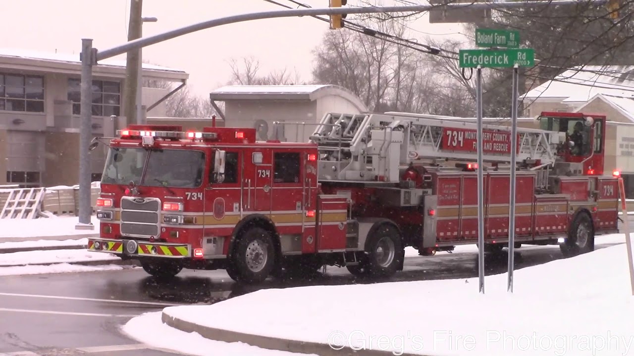 MCFRS Engine 734 & Truck 734 Responding - YouTube