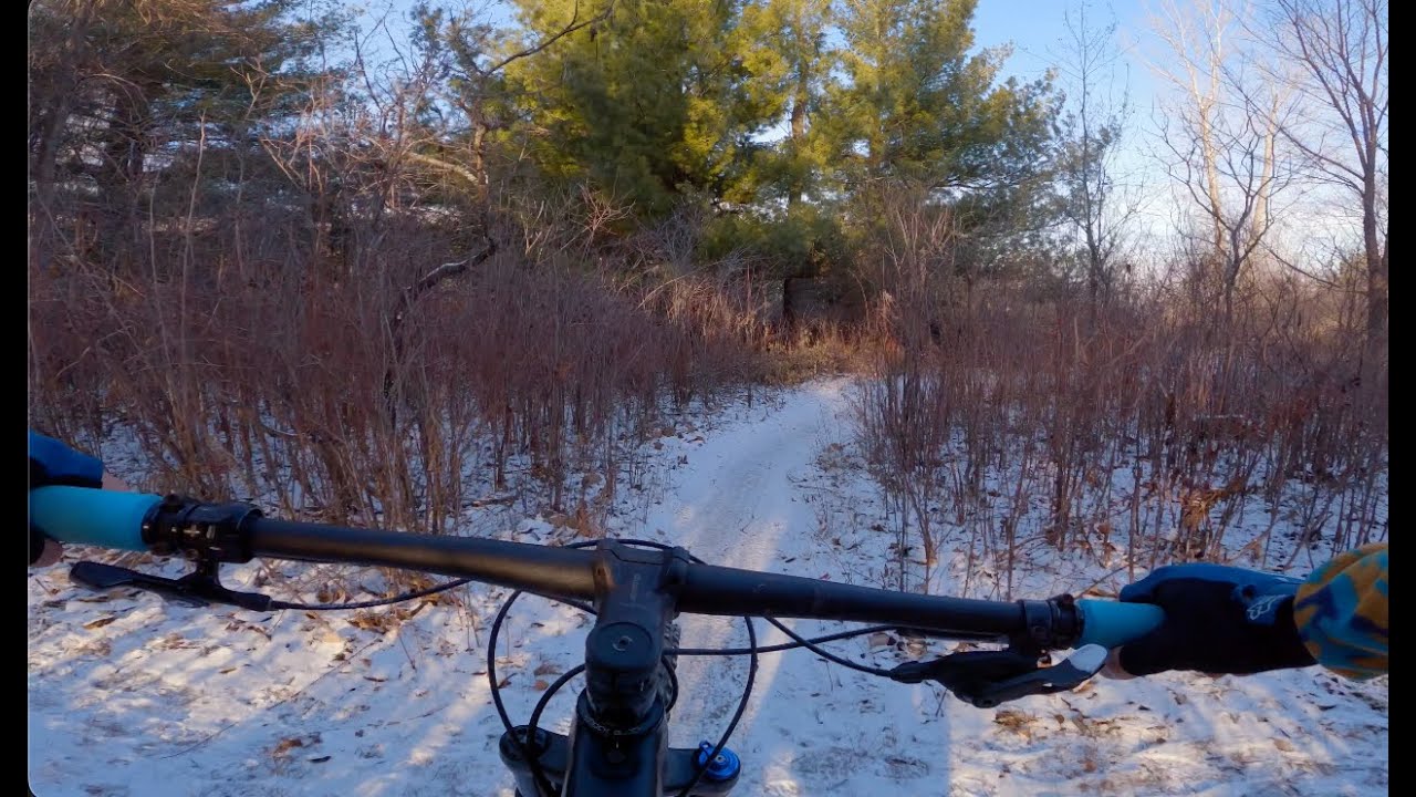 Winter Mountain Biking at Lone Lake Park, Minnetonka, MN, Minneapolis ...