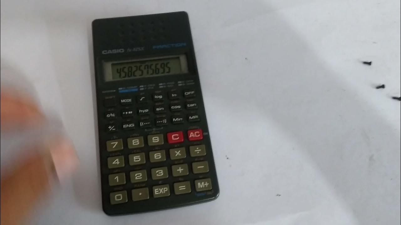 Calculadora Cientifica Casio Fx-82sx Fraction Funcionando - YouTube