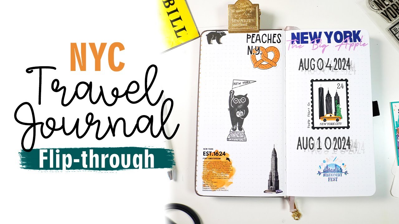 New York Trip Travel Journal Flip-through | Stationery Fest 2024 ...