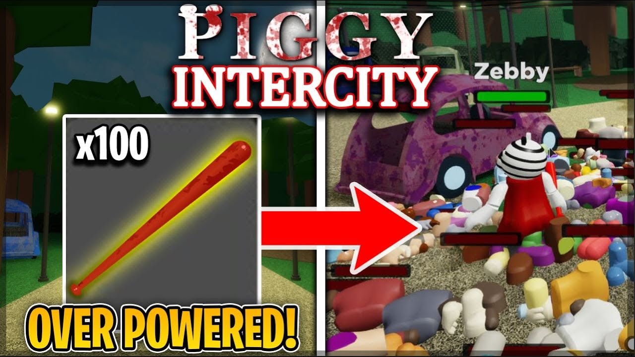 *NEW* OVERPOWERED WEAPON in PIGGY OPEN WORLD: INTERCITY (Roblox Piggy ...
