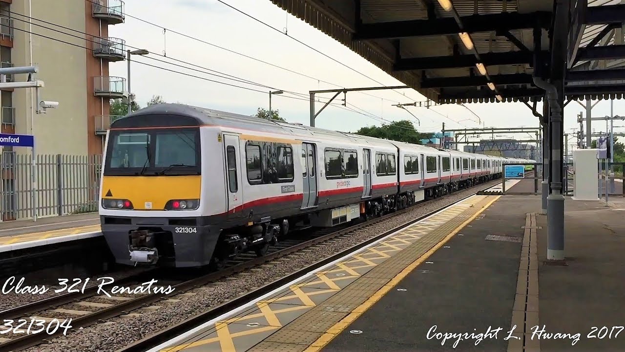 Fast Greater Anglia Class 321 (Feat. Renatus) Action at Romford - YouTube