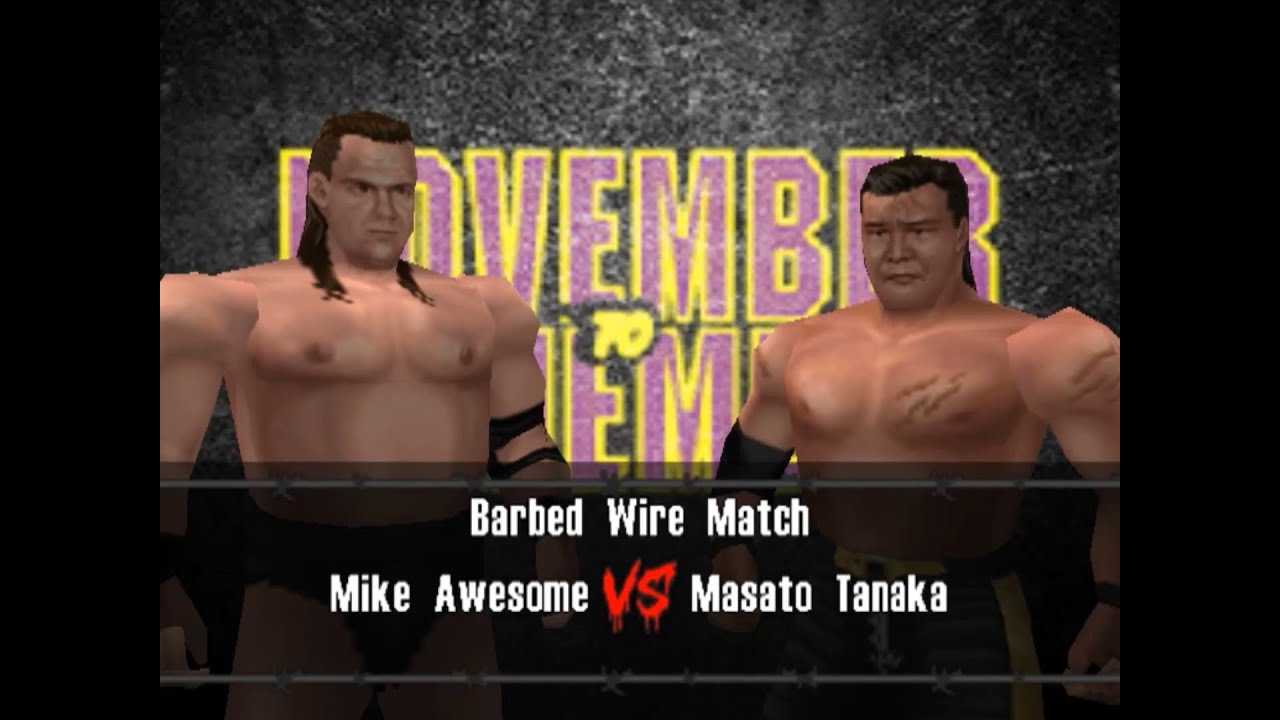 ECW: Born To Be Wired! BETA 4 - BARBED WIRE MATCH - Mike Awesome vs ...