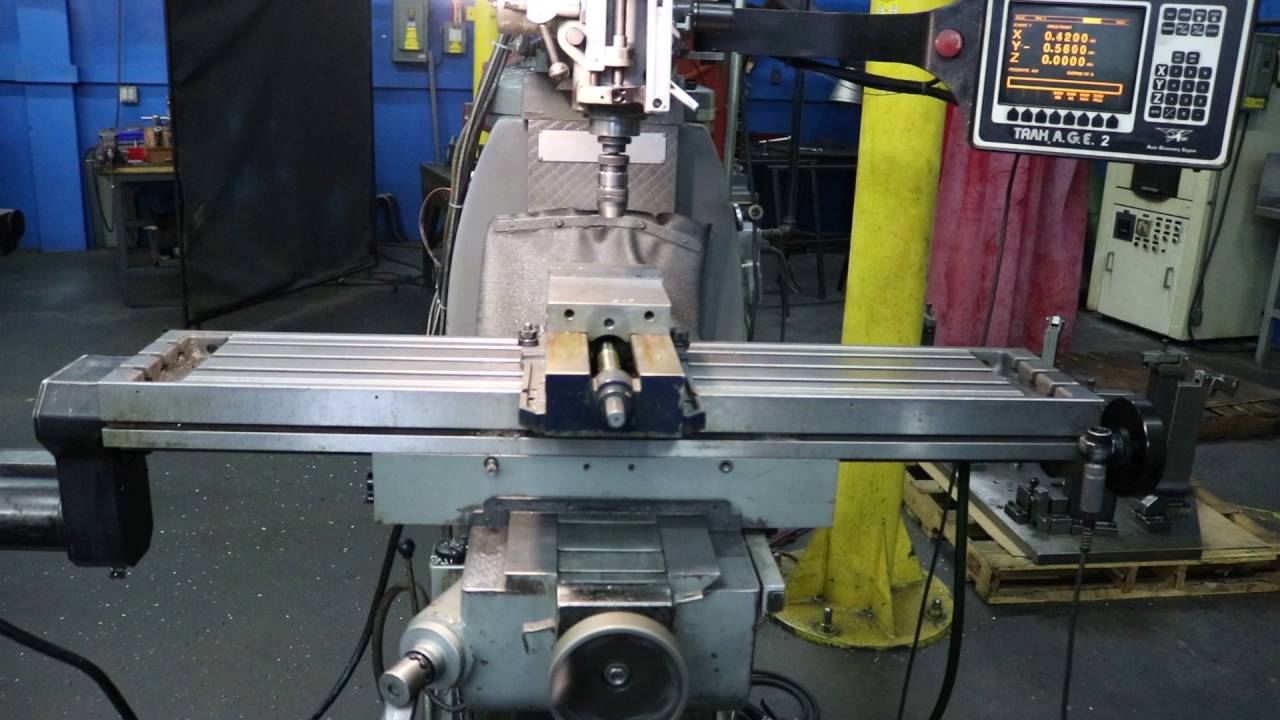 Sharp Vertical Milling Machine, S/N 60300893: Lot 1 - YouTube