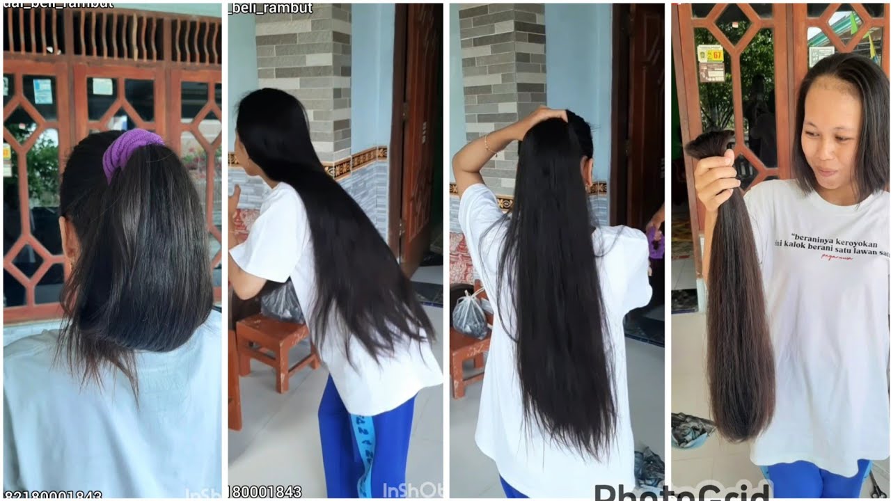 MAININ RAMBUT INDAH YANG PANJANG SUPER TEBAL SEBELUM DIPOTONG PENDEK ...