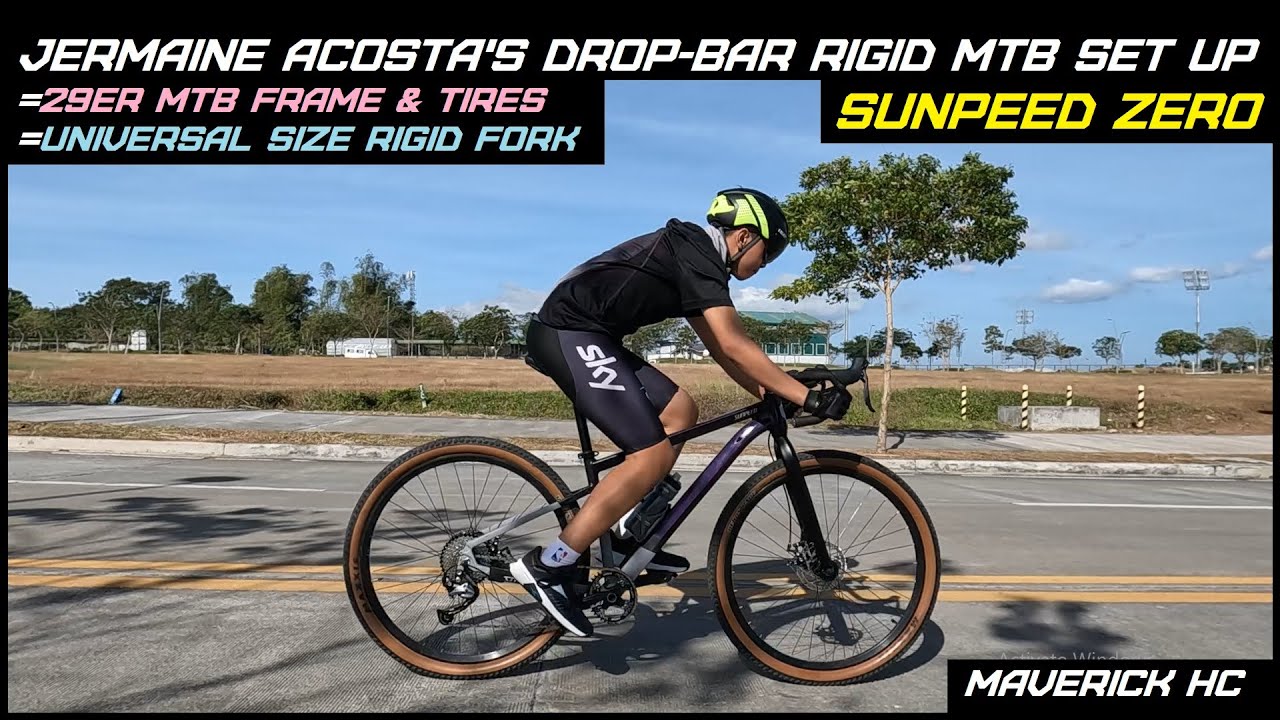 Road Bike Drop Bars sa SUNPEED ZERO RIGID MTB ni Jermaine Acosta - YouTube