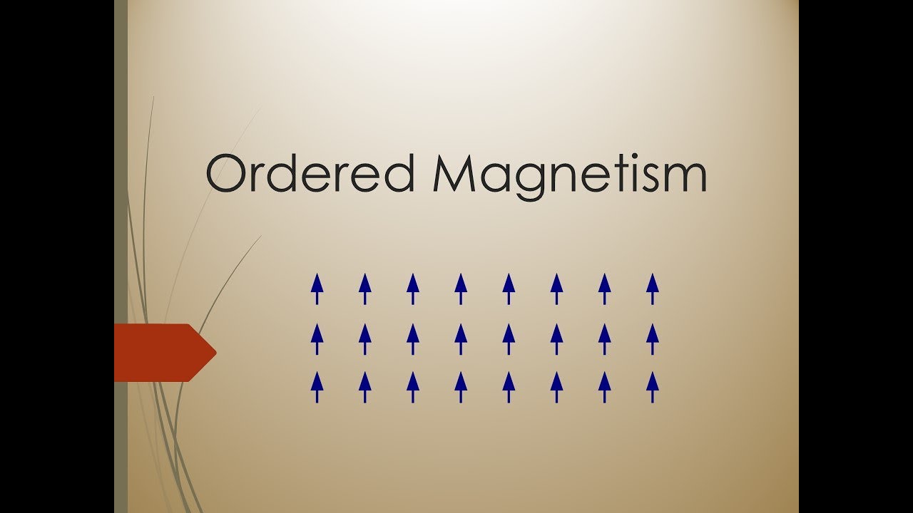 Lecture No 10: Ordered Magnetism - YouTube