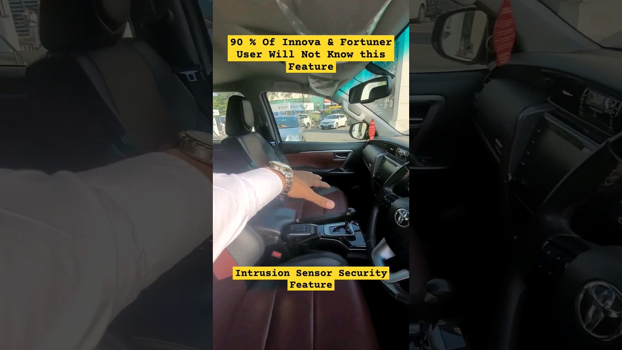 New Toyota Fortuner Hidden Feature| Intrusion Sensor Security Alarm ...