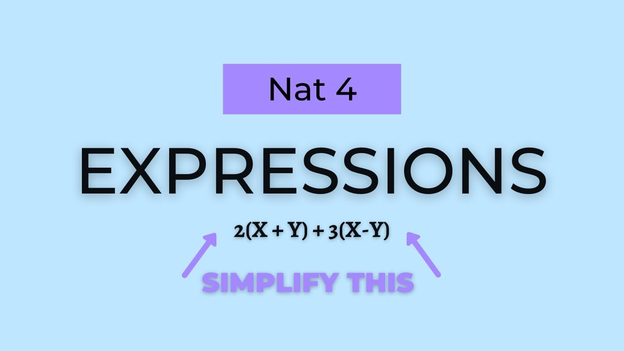 Expressions - Nat 4 Maths - YouTube
