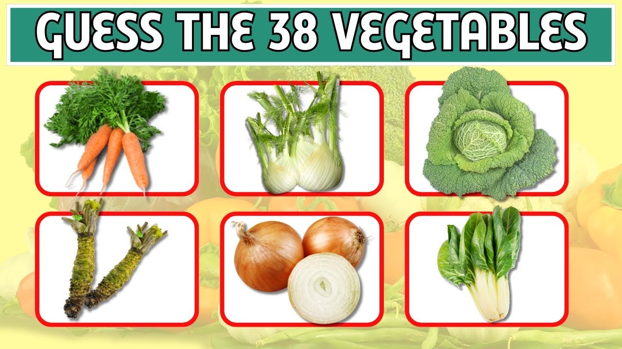 🥦🥕Can You Name All 38 Vegetables? Test Your Veggie Knowledge Now!🥬🌽 ...