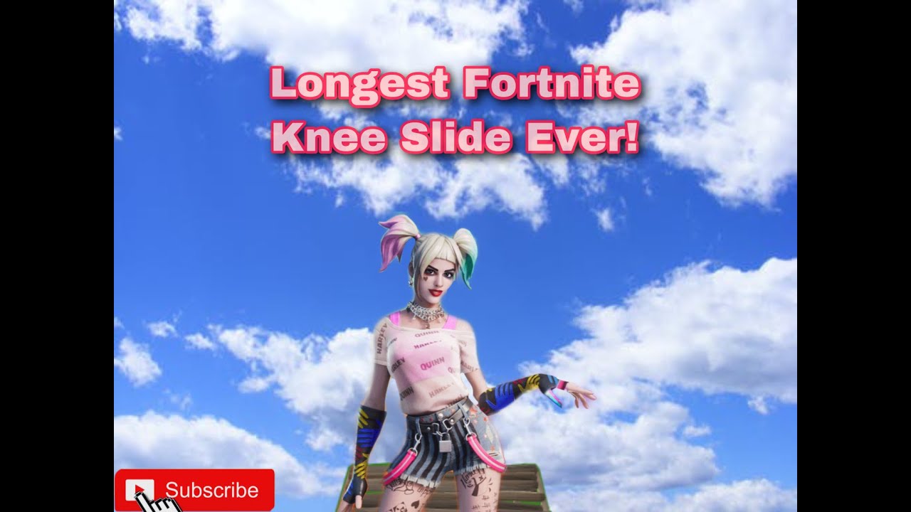 THE WORLD’S LONGEST KNEE SLIDE IN FORTNITE! - YouTube