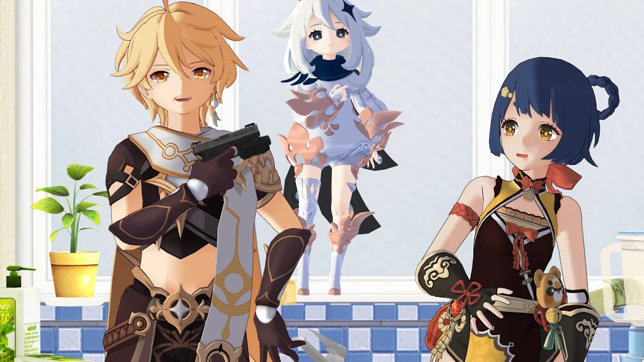 Aether and Paimon's Kitchen Gun | Genshin Impact - YouTube