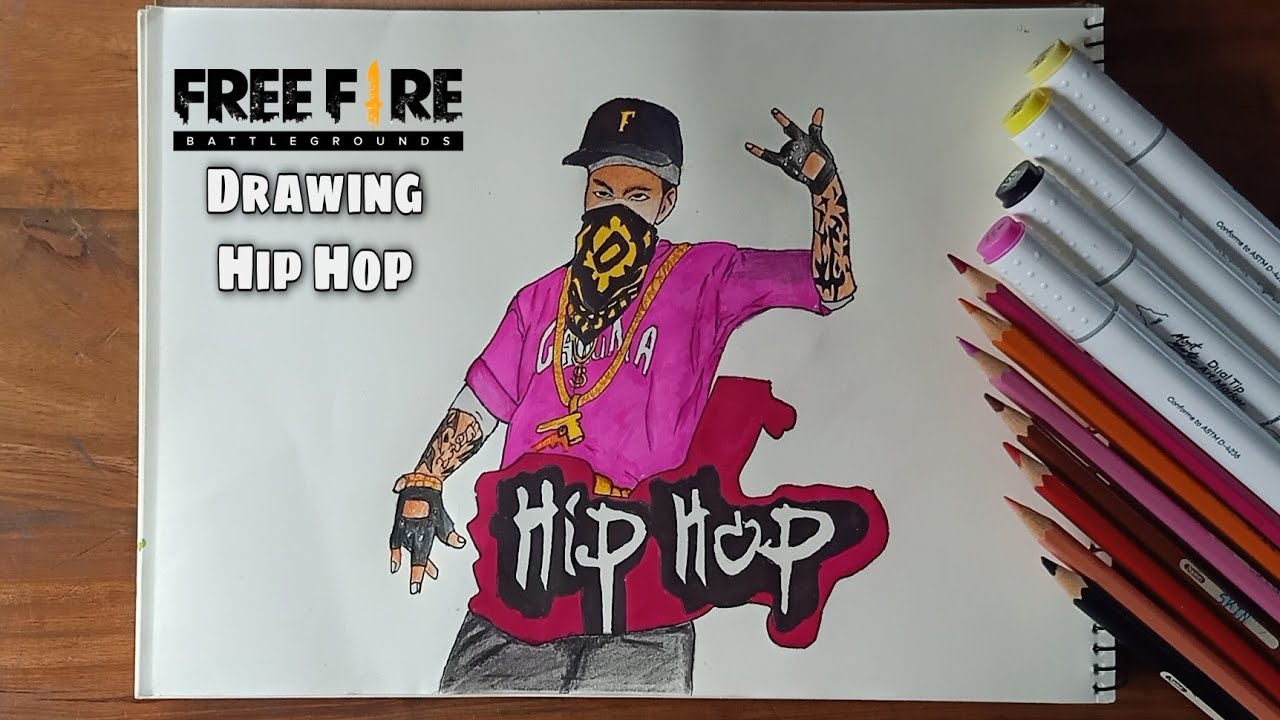 Drawing Free Fire Hip Hop BUNDLE - [Free Fire] @emu_playzz - YouTube