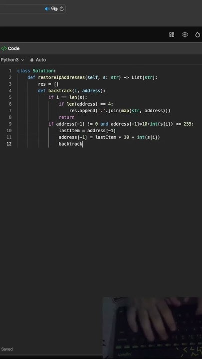 Leetcode 93 Restore Ip Addresses Coding Python Programming Code Automobile Youtube