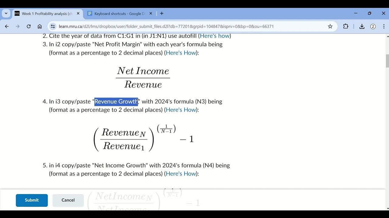 Week 1 part A step 1.4 Revenue Growth - YouTube