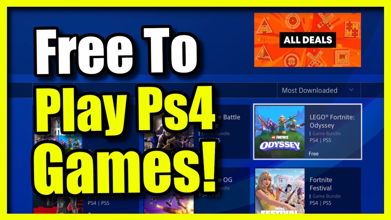 Where to Find "Free to Play" Games Section in the Store on PS4 (Easy ...