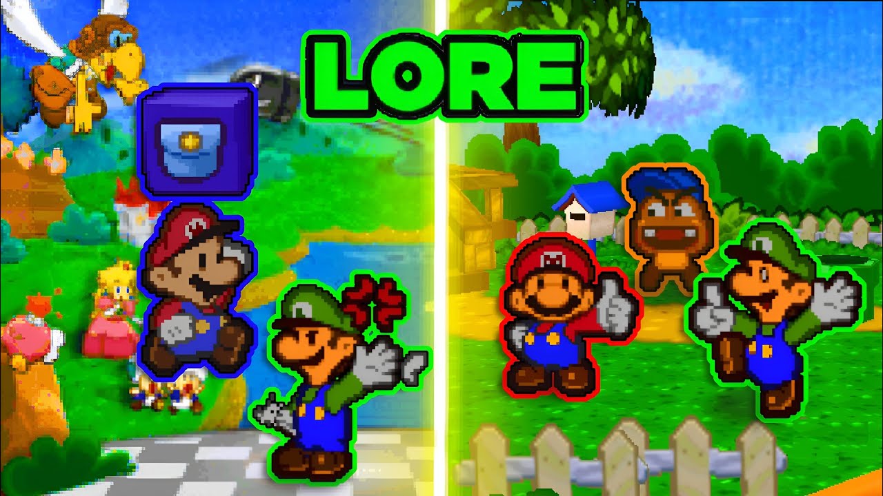 FNF LORE PAPER MIX #mario #luigi - YouTube