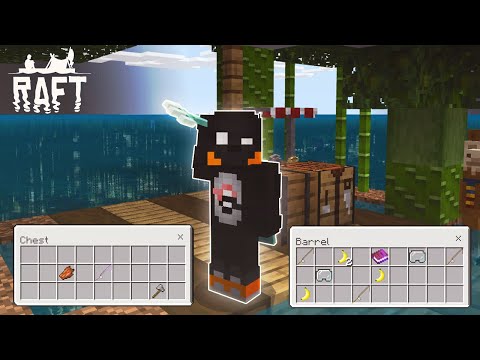 Hari Pertama PANCINGAN SUPER Di Raft Minecraft