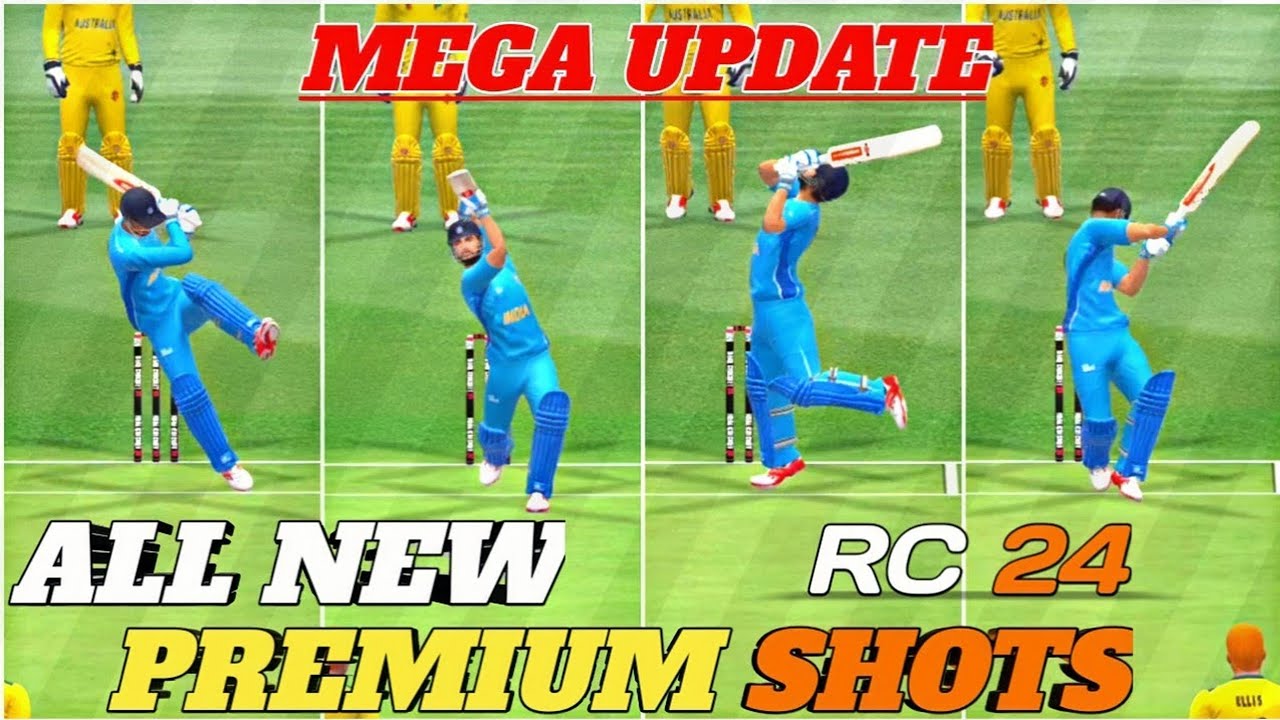 RC24 MEGA UPDATE ALL NEW PREMIUM SHOTS😝|| BATTING TIP & TRICK RC24 GAME ...