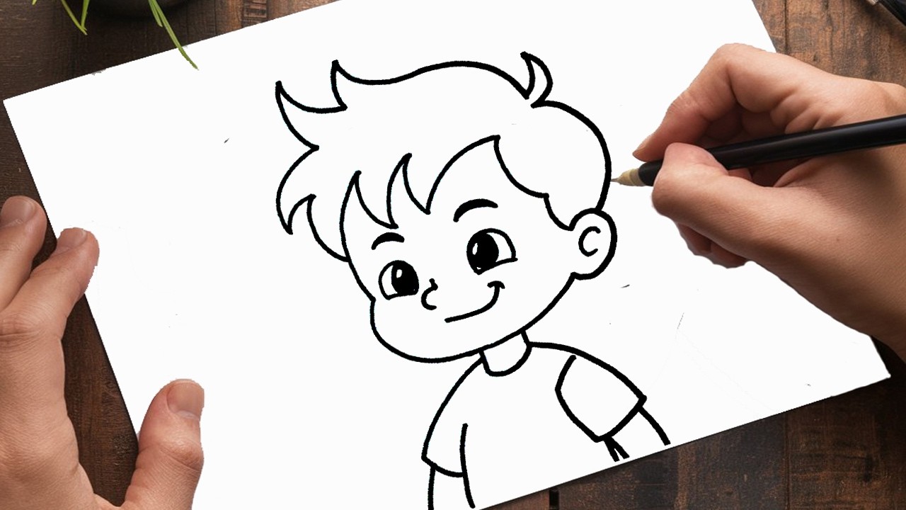 How to Draw a Boy | Easy Step-by-Step Drawing Tutorial for Beginners ...