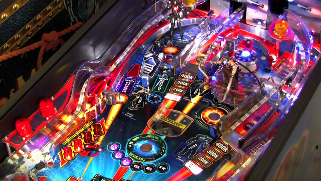 Professor Pinball's Iron Man Ramp Chase Lights - YouTube