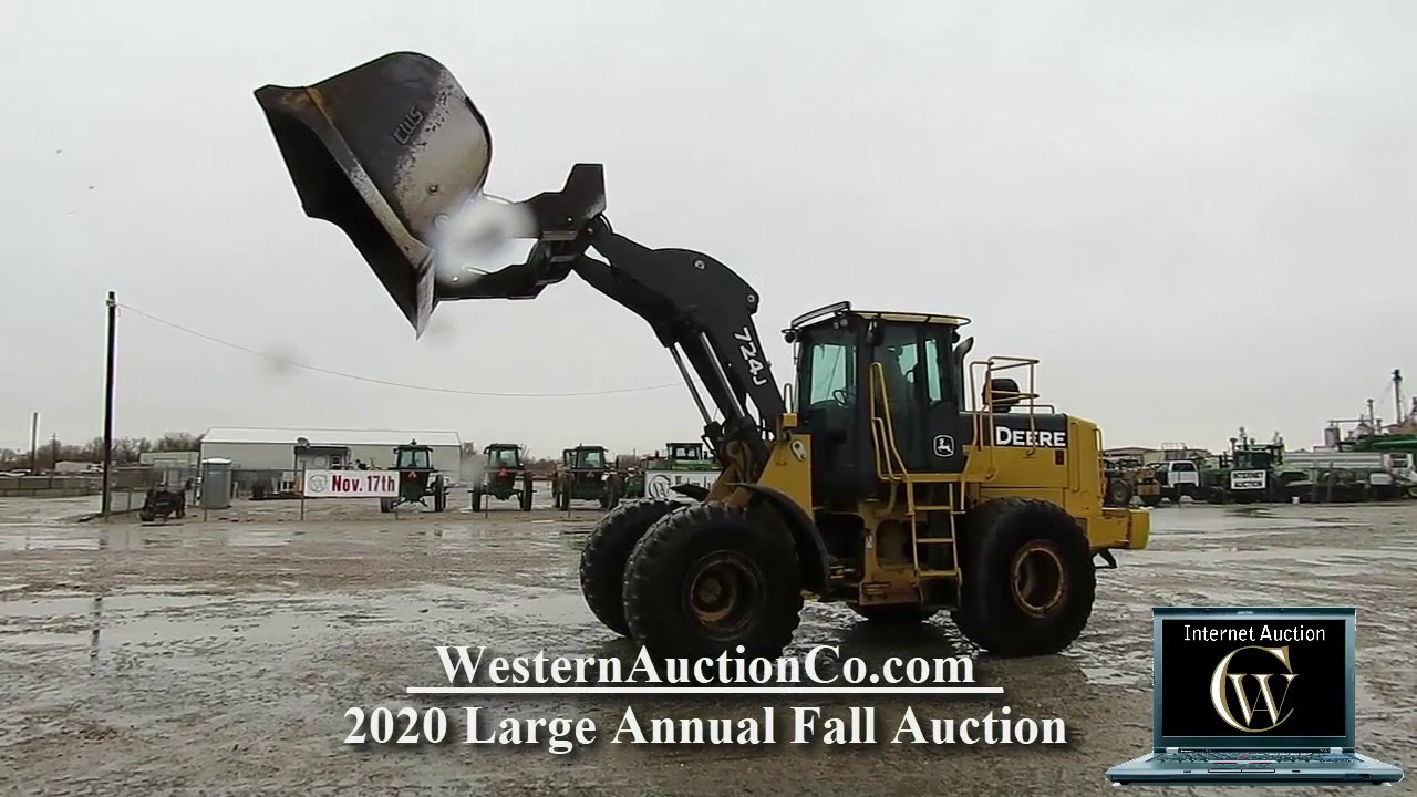 345 • John Deere 724J - 250HP Articulating Wheel Loader - YouTube