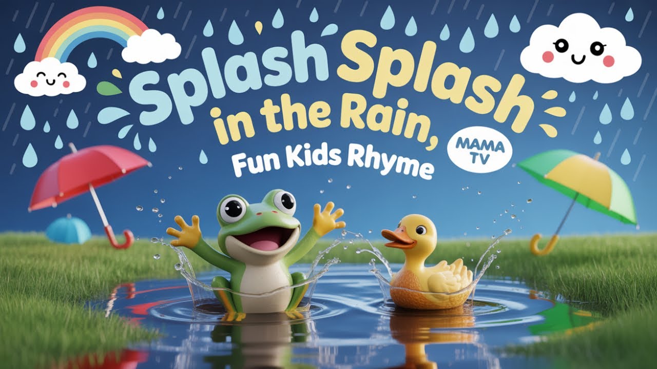 Splash Splash in the Rain | Fun Kids Song | Nursery Rhyme for Children ...