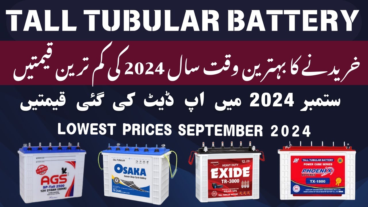 Tall Tubular Battery Lowest Price in Pakistan - Sep 2024 | Phoenix ...