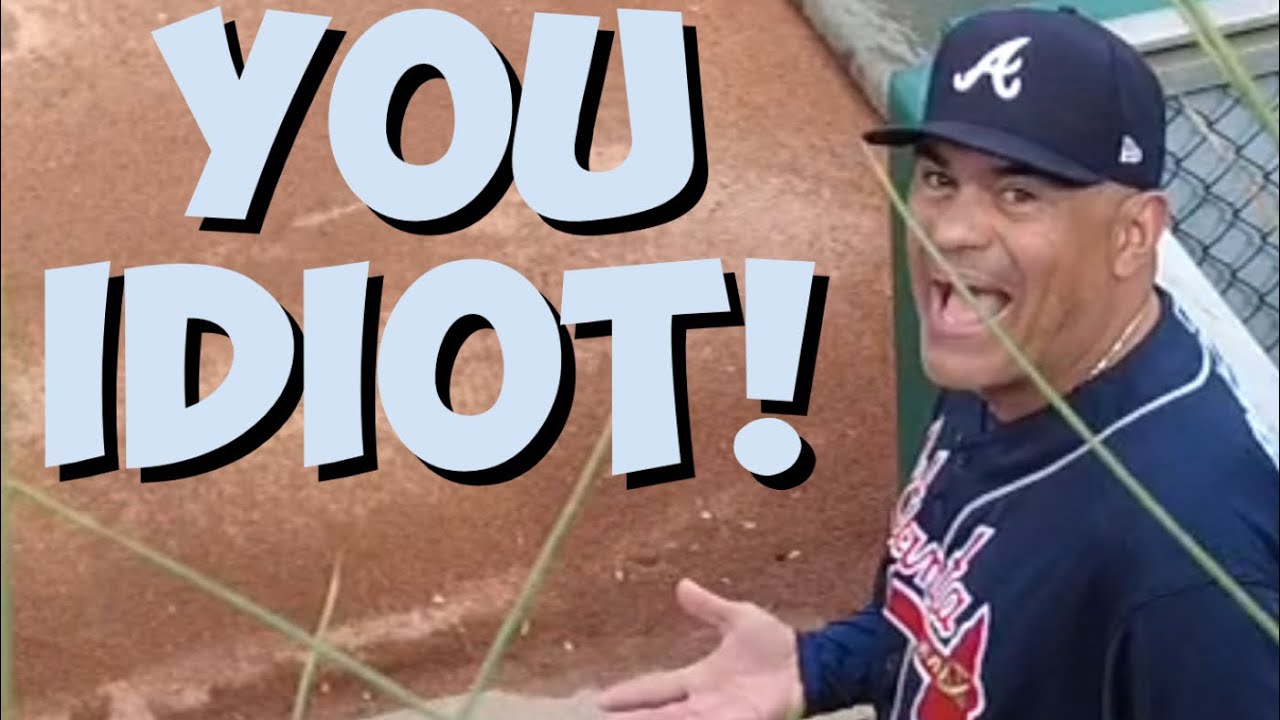 ATLANTA BRAVES COACH CALLS ME AN IDIOT- DOUBLE HEADER - YouTube