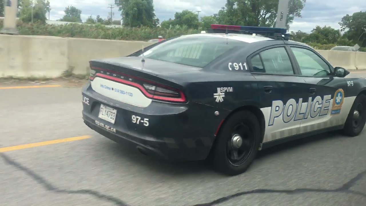SPVM Montreal Police 2019 Dodge Charger police pursuit Unit 97-5 on ...