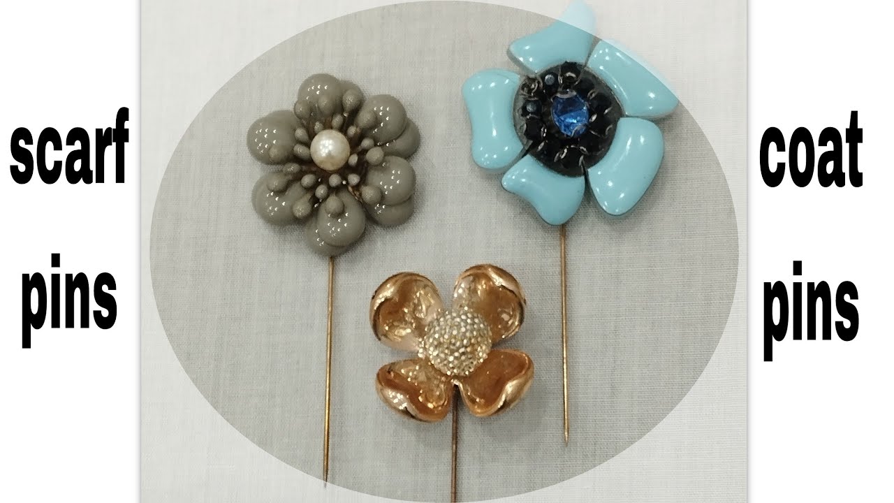 make your own scarf pins without any cost/how to make scarf 🧣 pins/coat ...