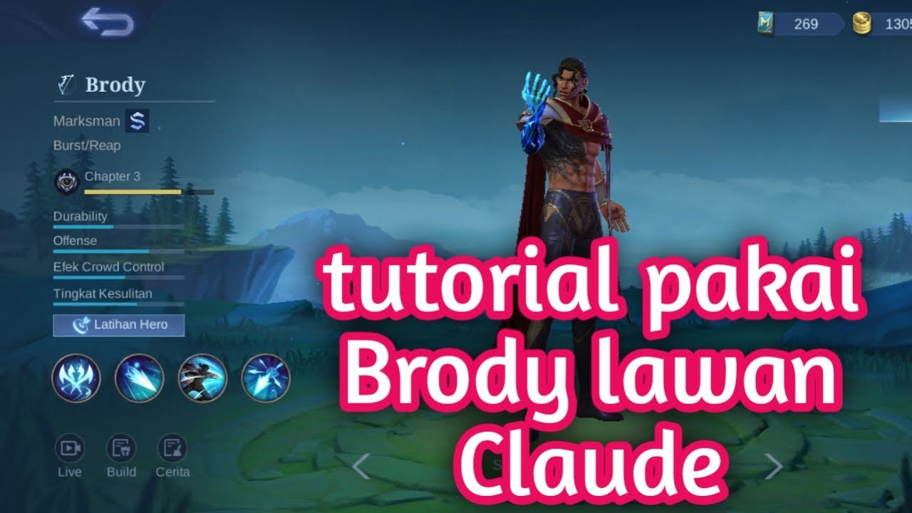 Mobile Legends: Bang Bang(tutorial pakai Brody vs Claude) - YouTube