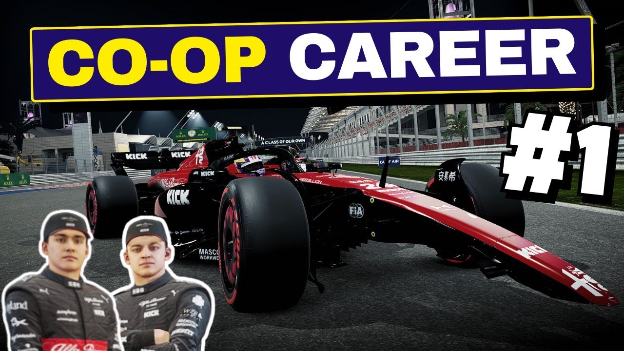FORMULA 1 DEBUT DISASTER!! | F1 23 Co-Op Career Mode Part 1 - YouTube