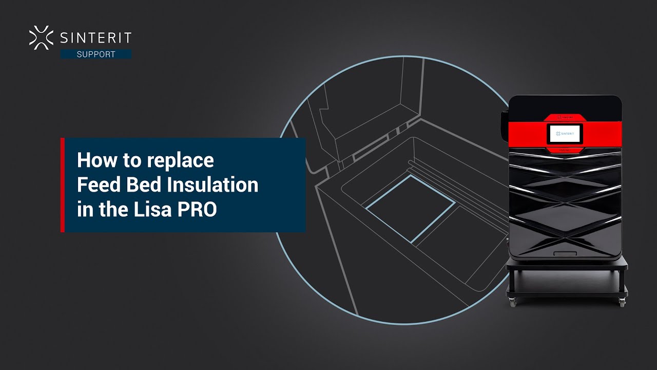 How to replace Feed Bed Insulation in the Lisa Pro SLS 3D printer - YouTube