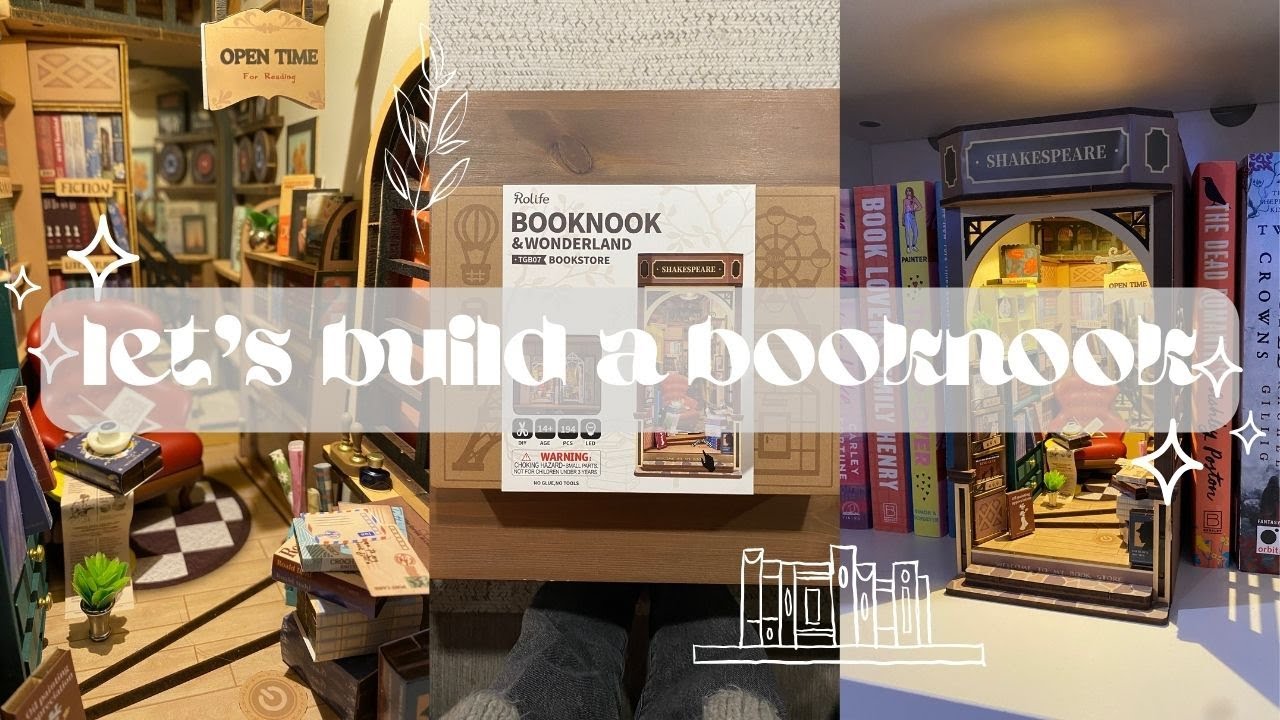 cozy booknook build ☕️📚💛 - YouTube