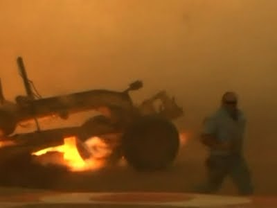 Raw: TV Crew Helps Man Escape OK Wildfire - YouTube