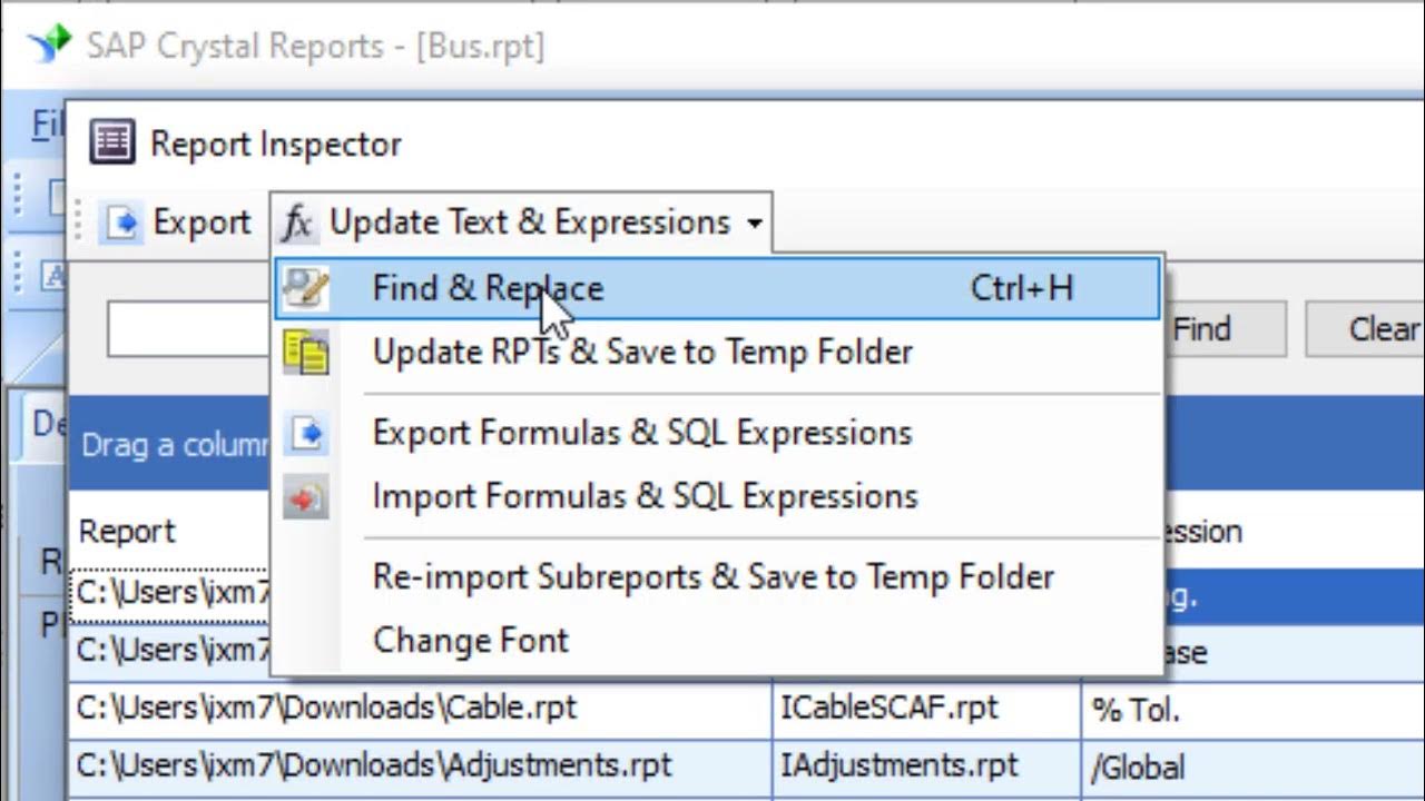 Mass-Translate Crystal Reports Using Visual CUT - YouTube
