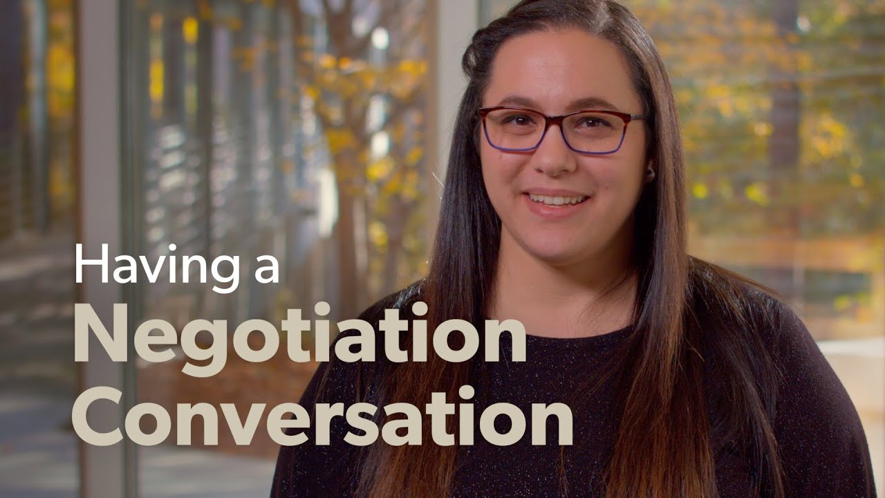 Having a Negotiation Conversation - YouTube