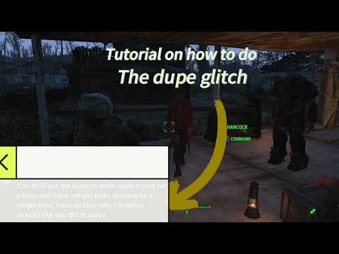 Tutorial on how to dupe items in Fallout 4|Continuing from the Inf Exp ...